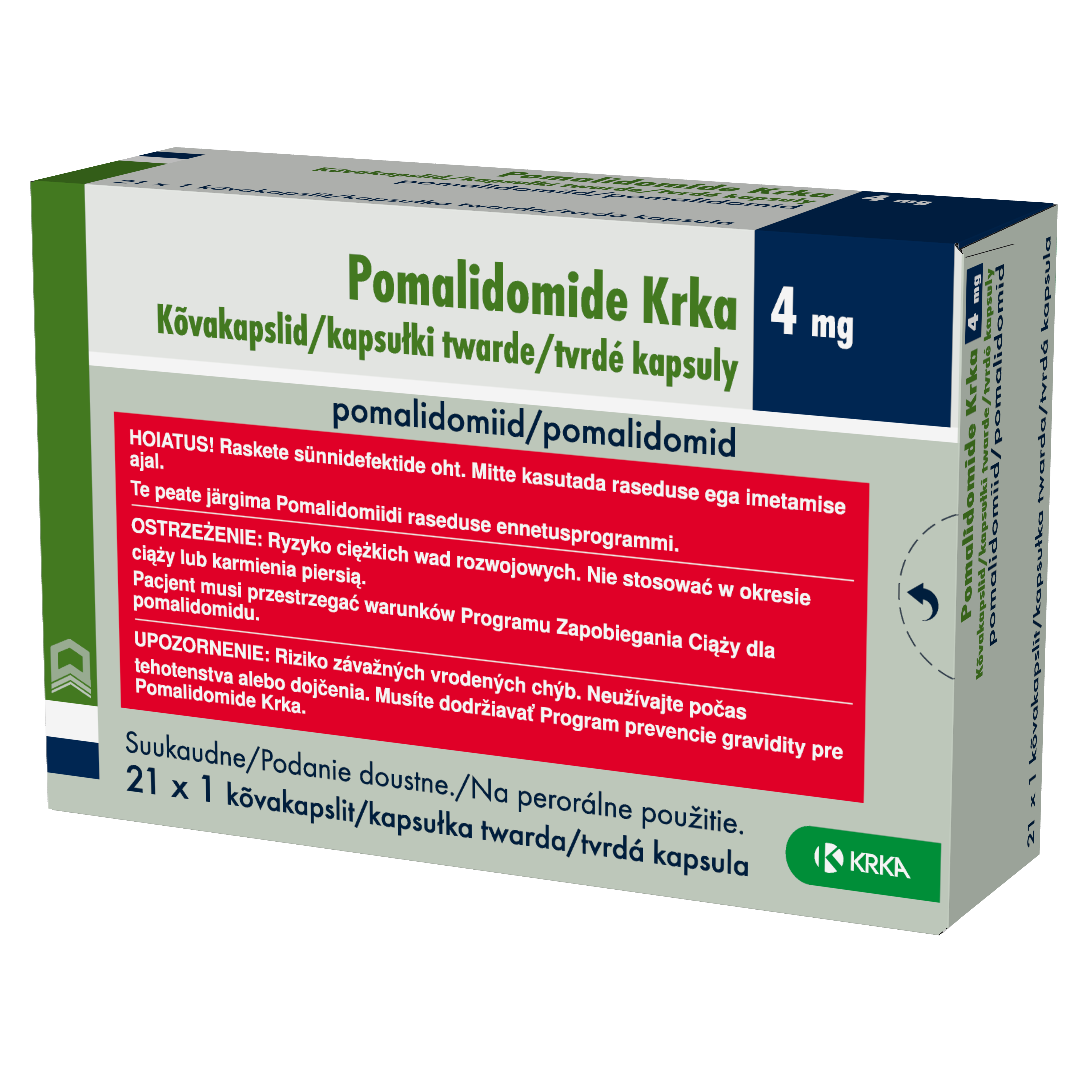 Pomalidomide Krka 4 mg, kapsułki twarde | Krka